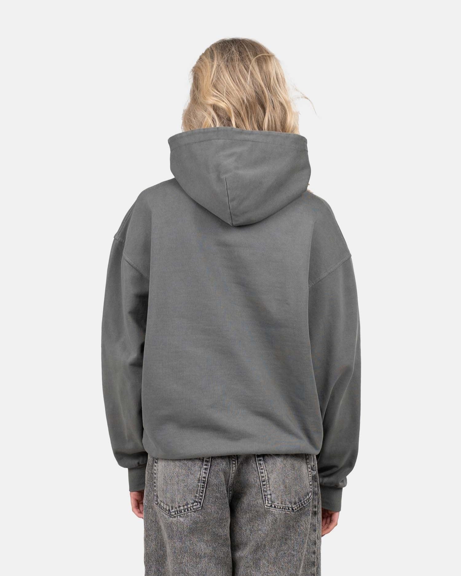 Blank Hoodie Washed Grey | Køb hos Skagen-clothing.dk
